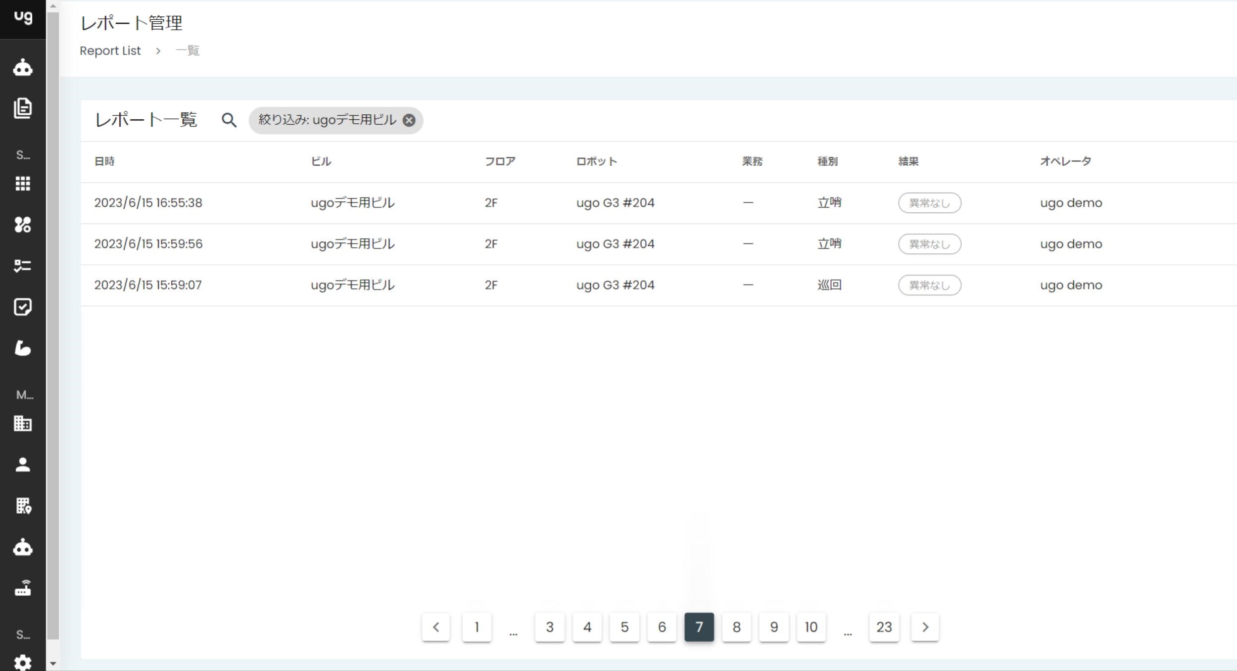 Report Management – ugo Support