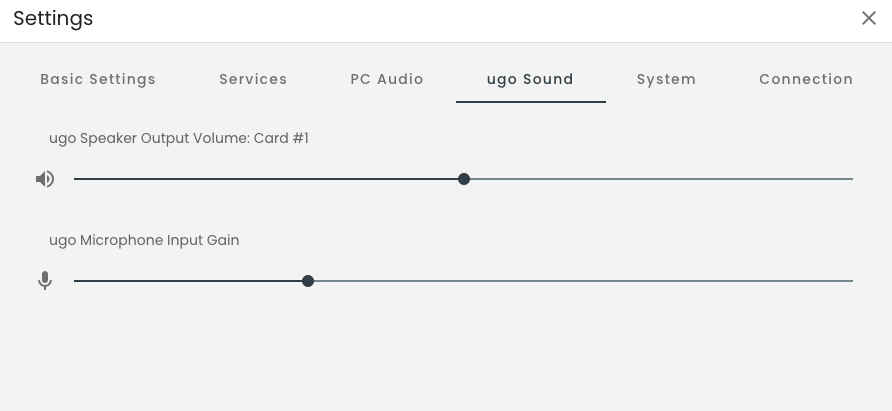 Device Settings – ugo Support