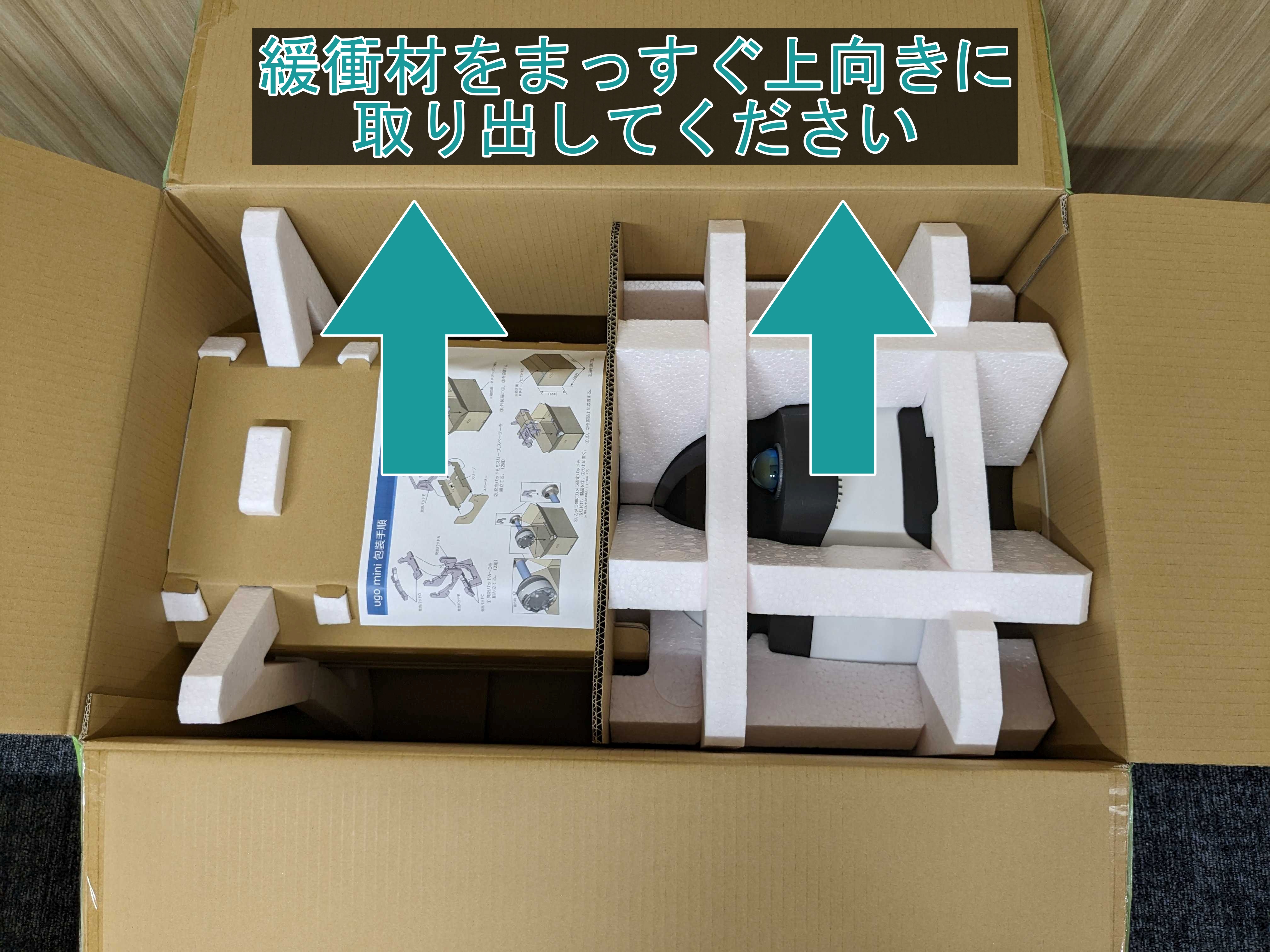 【ugo mini G1】開梱手順 – ugo Support