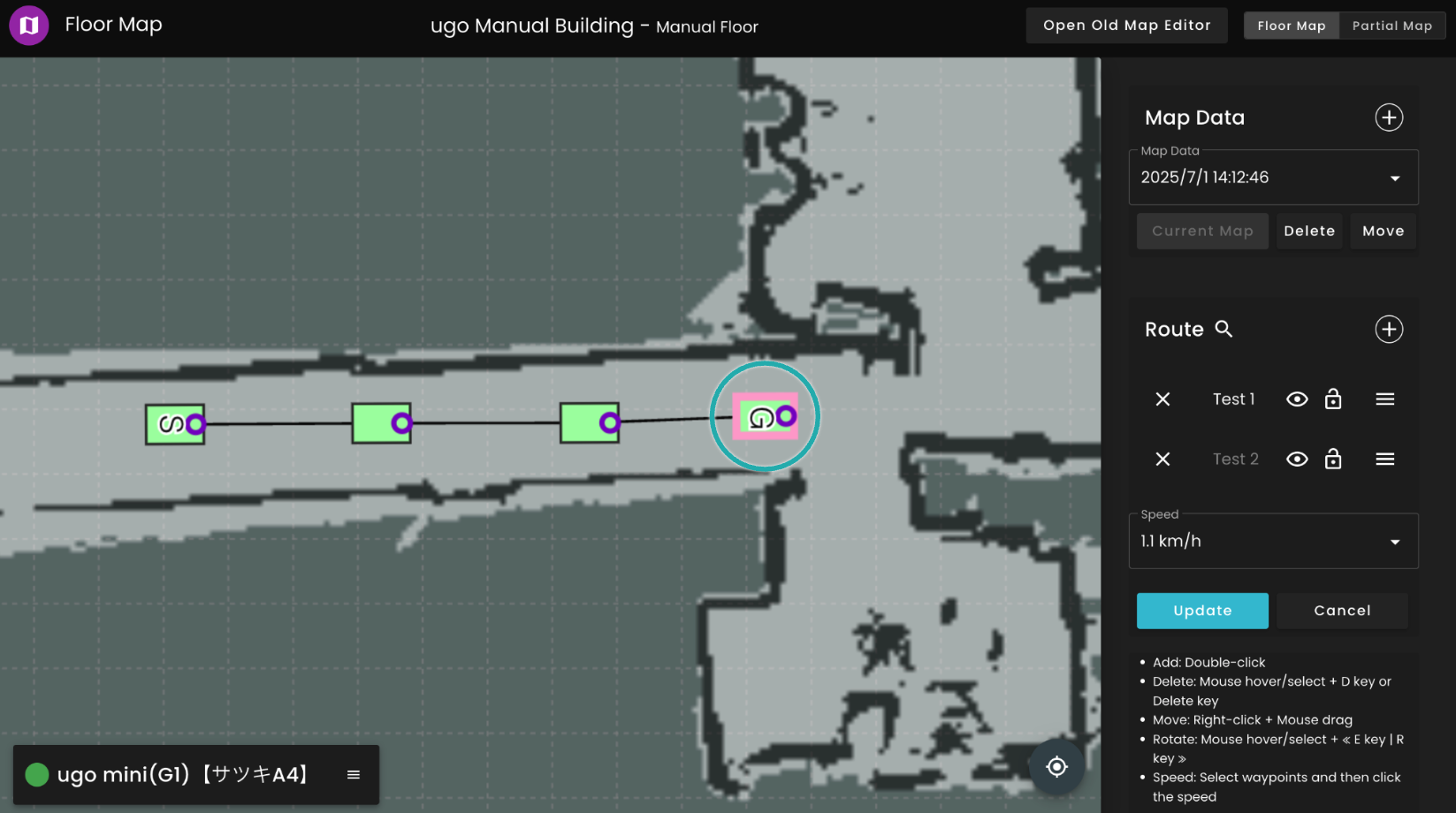 Map Editor Features – ugo Support
