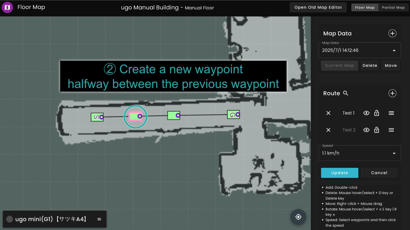 Map Editor Features – ugo Support