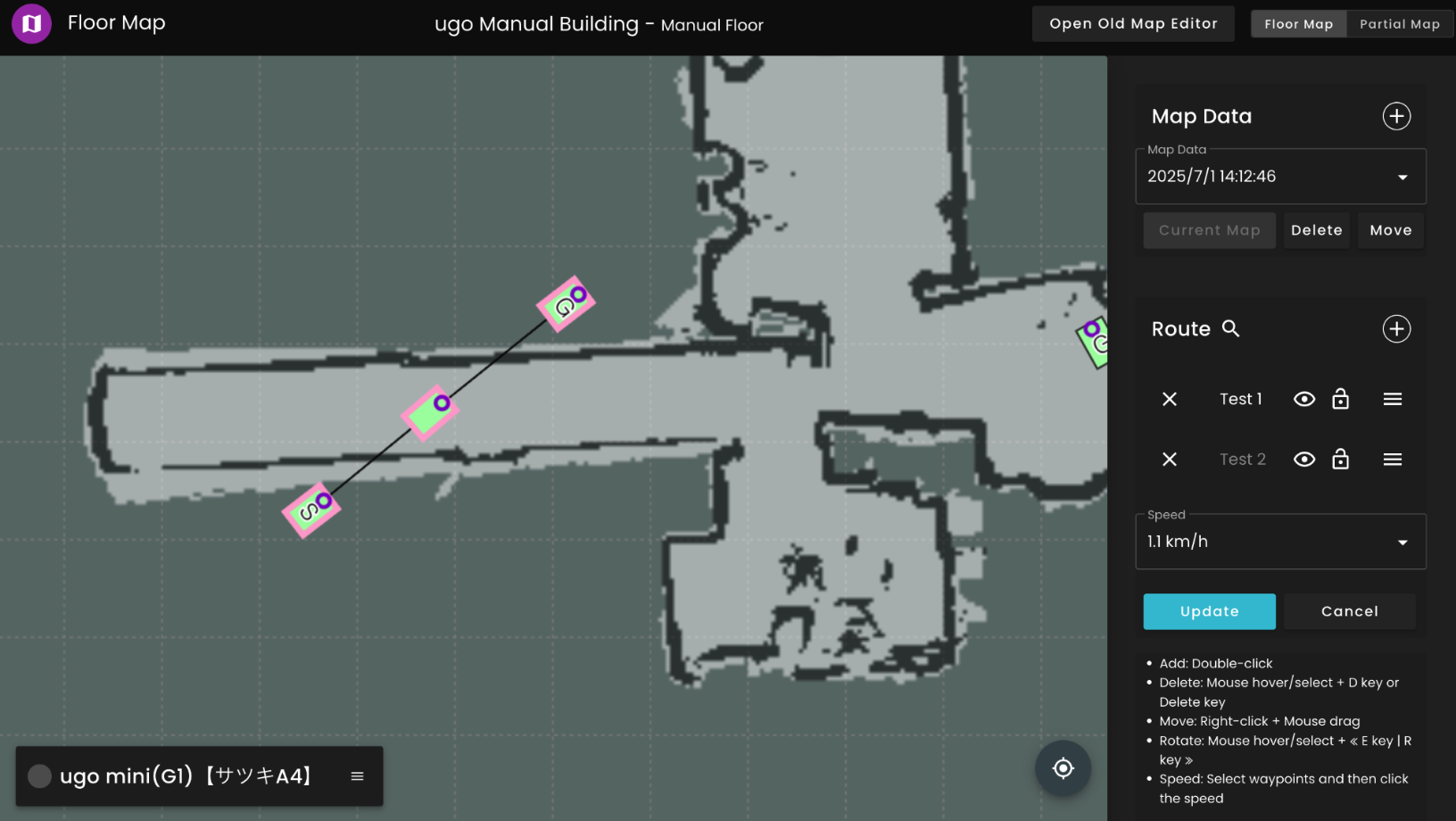 Map Editor Features – ugo Support
