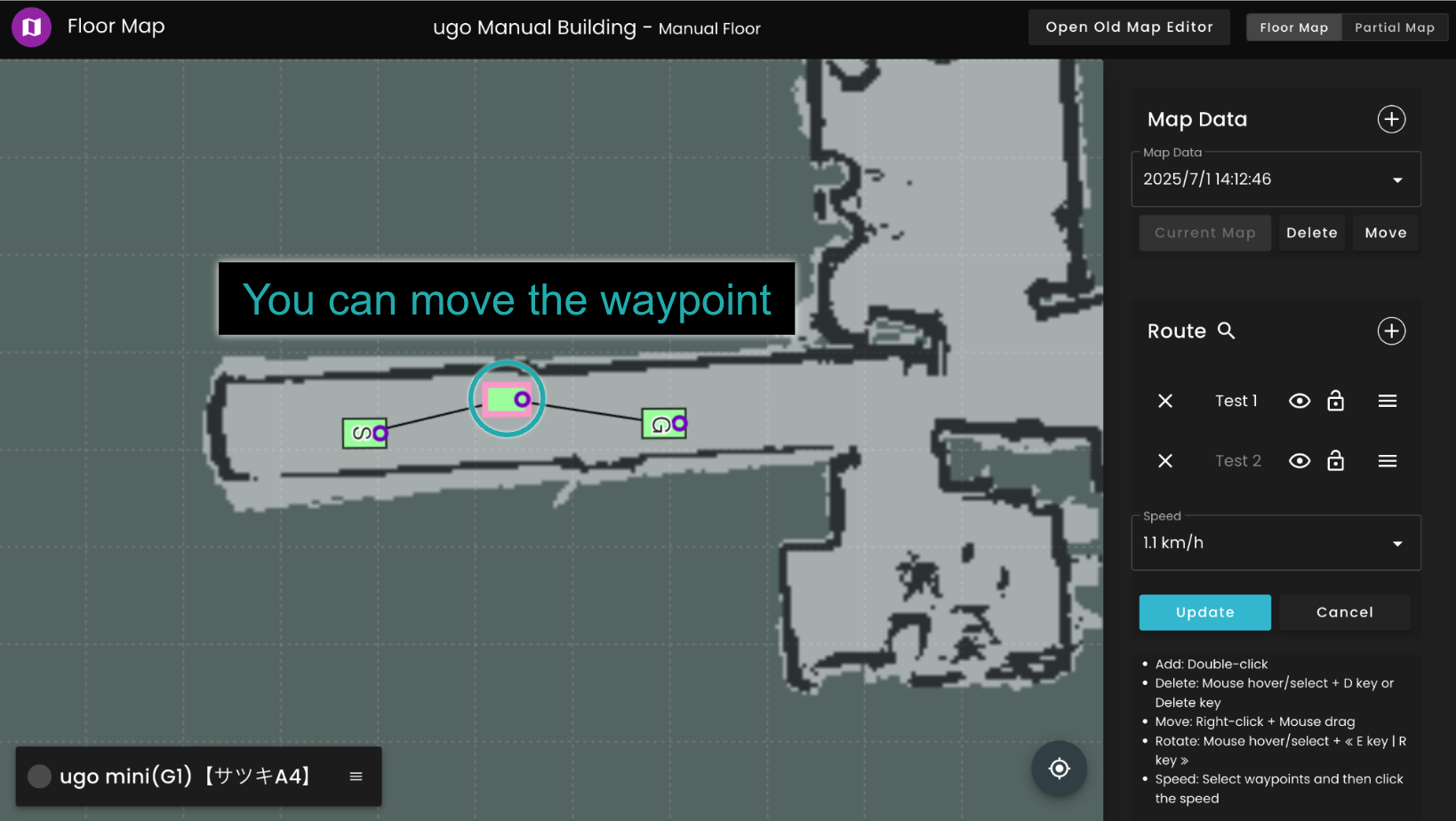 Map Editor Features – ugo Support
