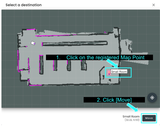 Move to Map Point – ugo Support